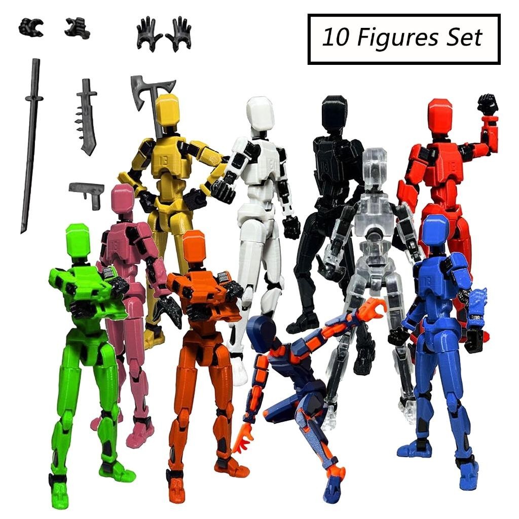5 inch Titan 13 Articulated Robot Dummy 3D Printed Movable Action ...