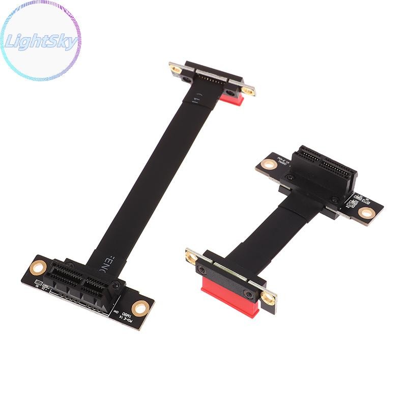 Lightsky PCIE X1 Riser สาย Dual 90 องศามุมขวาสาย PCI Express 1x Riser ...