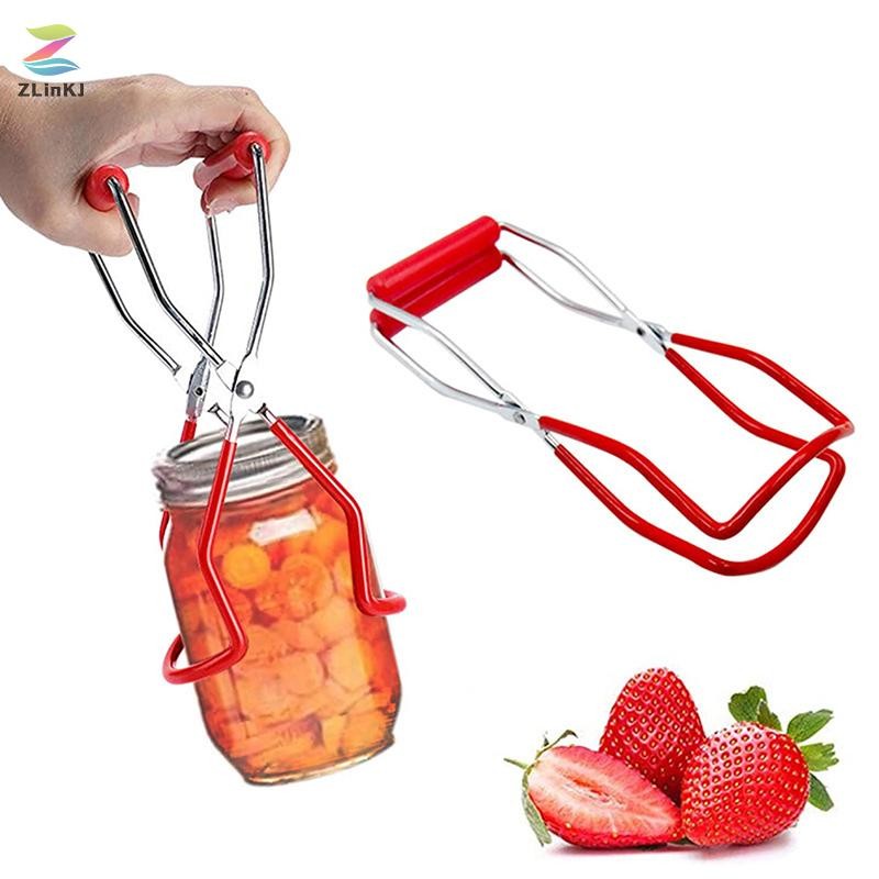 Zlinkj 1X Canning Jar Lifter แหนบ Jar Lifter พร้อม Grip Handle คลิปกัน ...