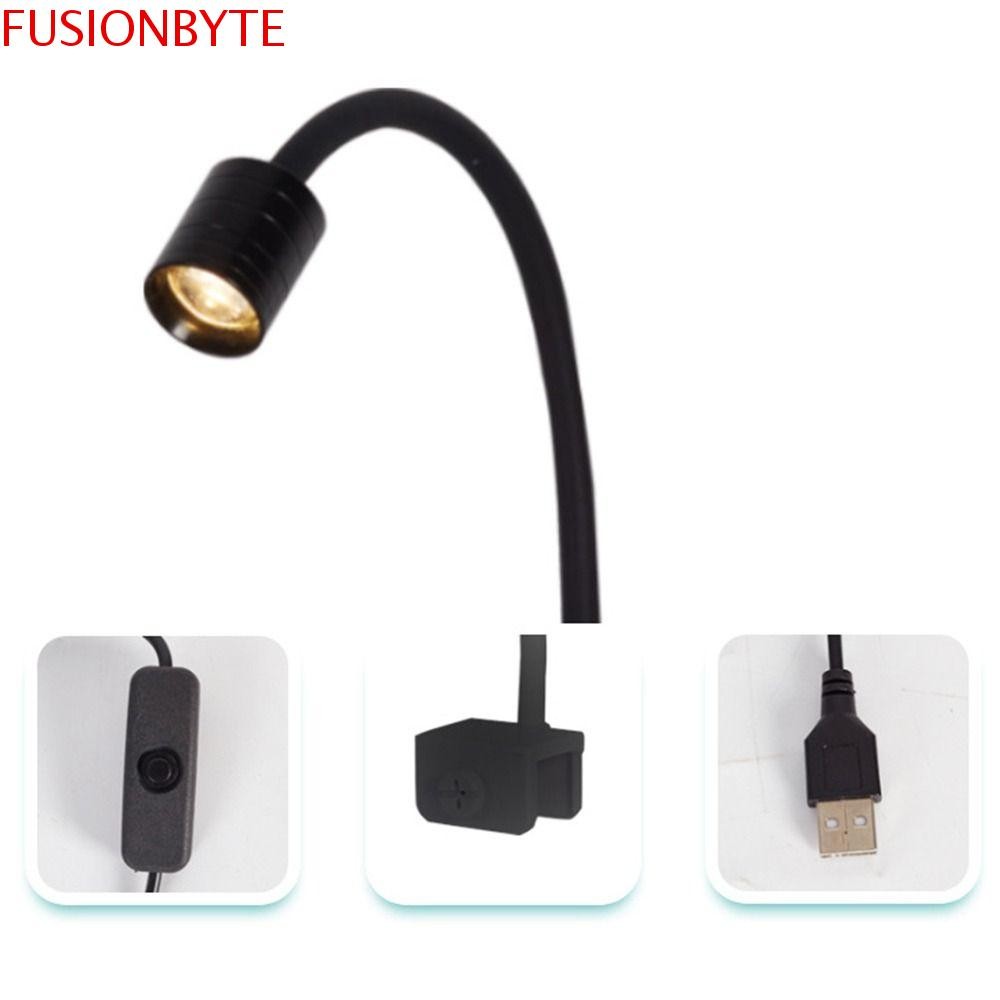 Fusionbyte โคมไฟมินิแบบหนีบ,ปรับได้ 3W โคมไฟคลิปตู้ปลา,โคมไฟแนวนอนกันน้ําประหยัดพลังงาน USB LED ...
