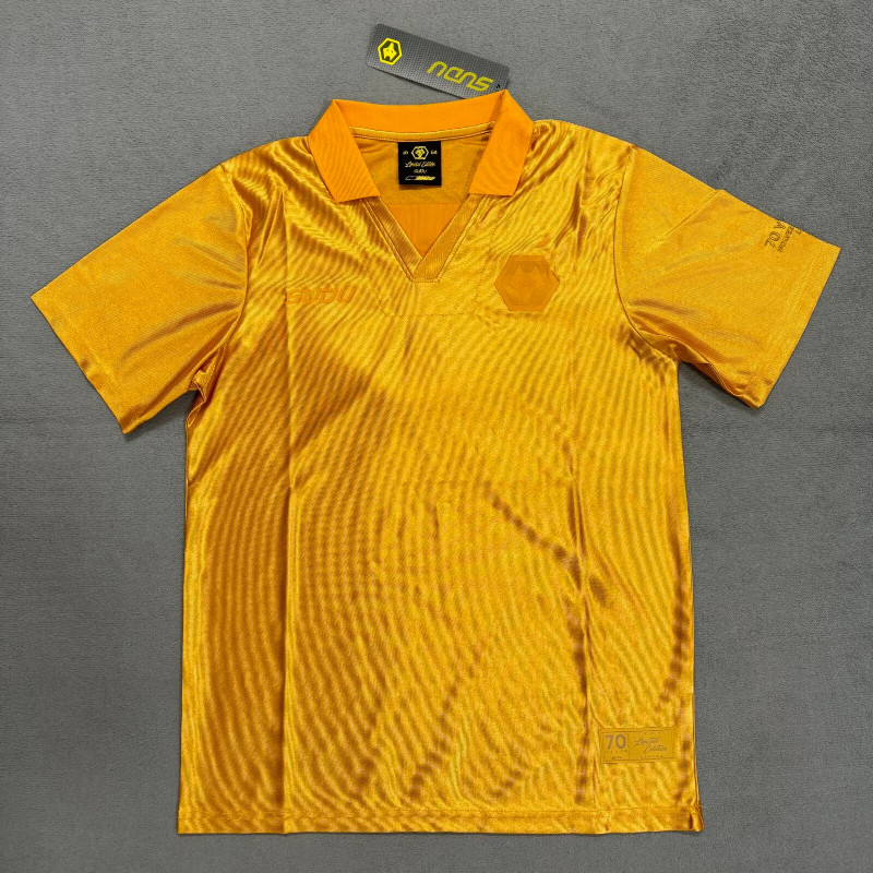 2526 Wolves 70th Anniversary Football Jersey S-XXL Adult Short Sleeve ...