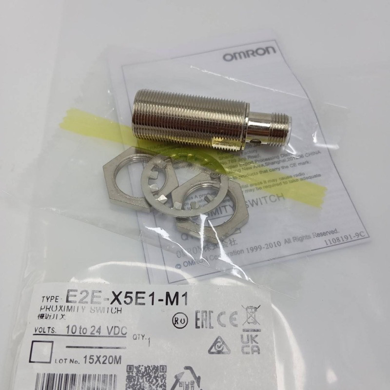 E2E-X5E1-M1 หัว 18MM ระยะจับ 5 MM NPN NO แจ็ค 4P ไฟ 12 to 24 VDC 🇯🇵MADE ...