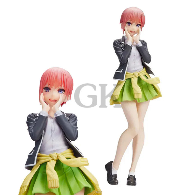 GK Anime Figure Nakano Ichika 20CM School Uniform Standing Pose The ...