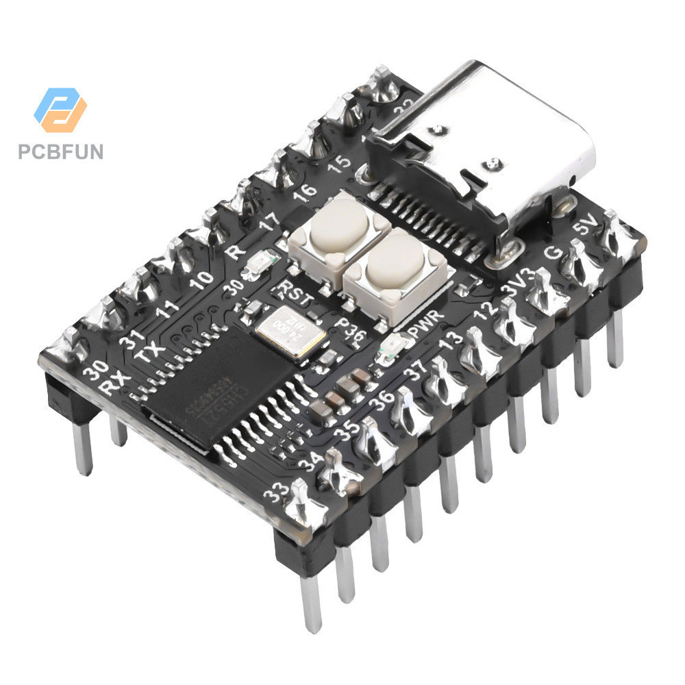 Pcbfun CH552T บอร์ดไมโครคอนโทรเลอร์ CH552 51 ระบบขั้นต่ํา TYPE-C ...