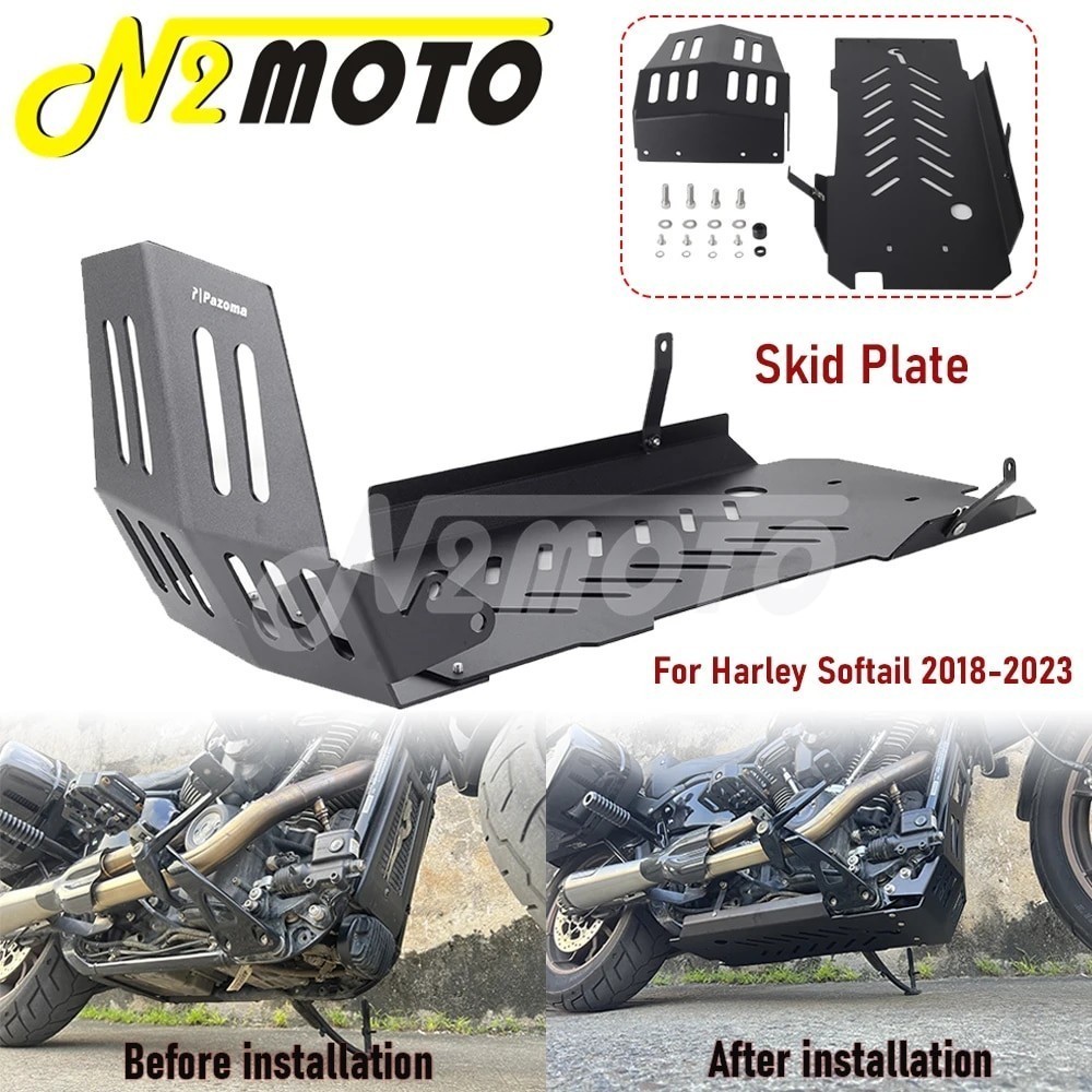 N2 Motorcycle Engine Guards Chassis Skid Plate For Harley Softail Sport ...