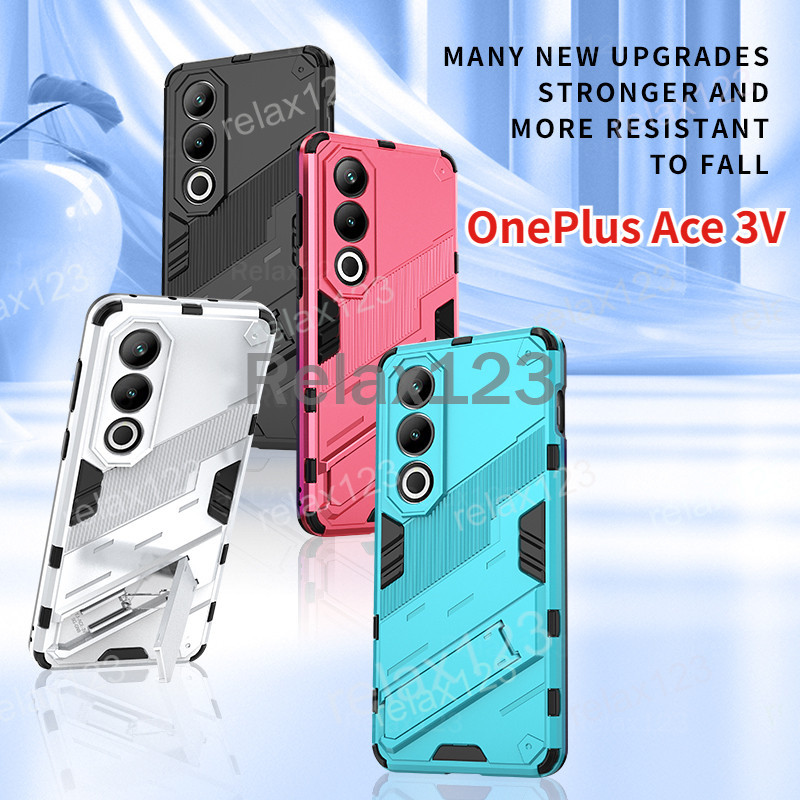 เคสโทรศัพท์มือถือ PC แข็ง ขอบ TPU นิ่ม กันกระแทก พร้อมขาตั้ง สําหรับ OnePlus Ace 3V 5G 4G ...