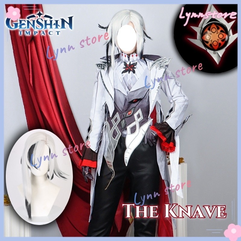 Genshin Impact ชุดคอสเพลย์ SNEZHNAYA FATUI ARLECCHINO THE KNAVE ชุดคอสเพลย์ ARLECCHINO ชุดคอสเพล ...