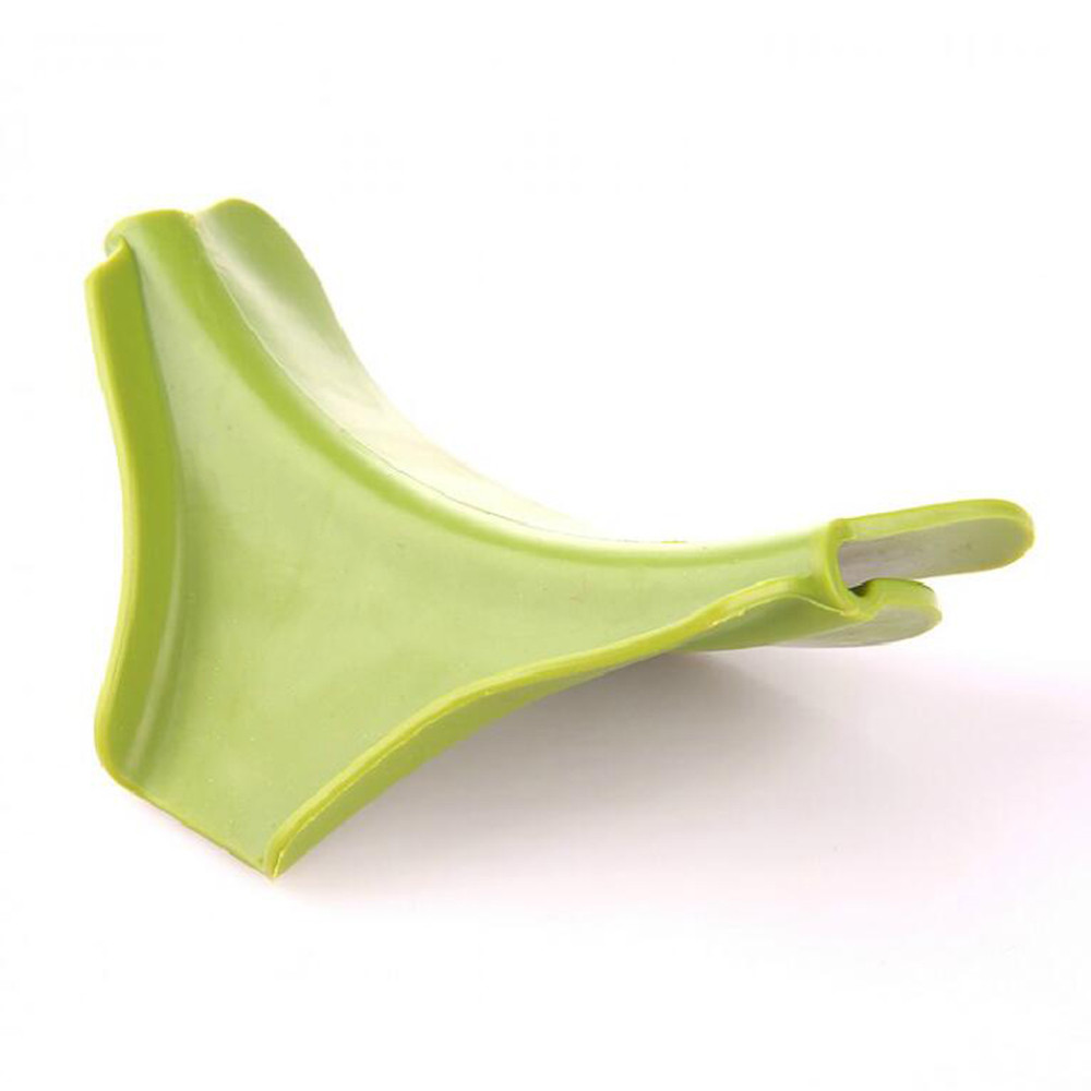 อุปกรณ์ครัวซิลิโคนช่องทางเครื่องมือป้องกันการหกน้ําซุปช่องทางหม้อและ ...