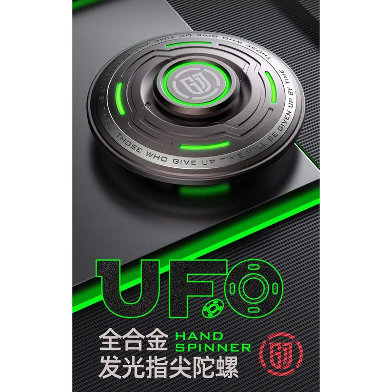 Ufo Fidget Spinner Luminous Alloy Mute Long-Lasting Luminous Finger ...