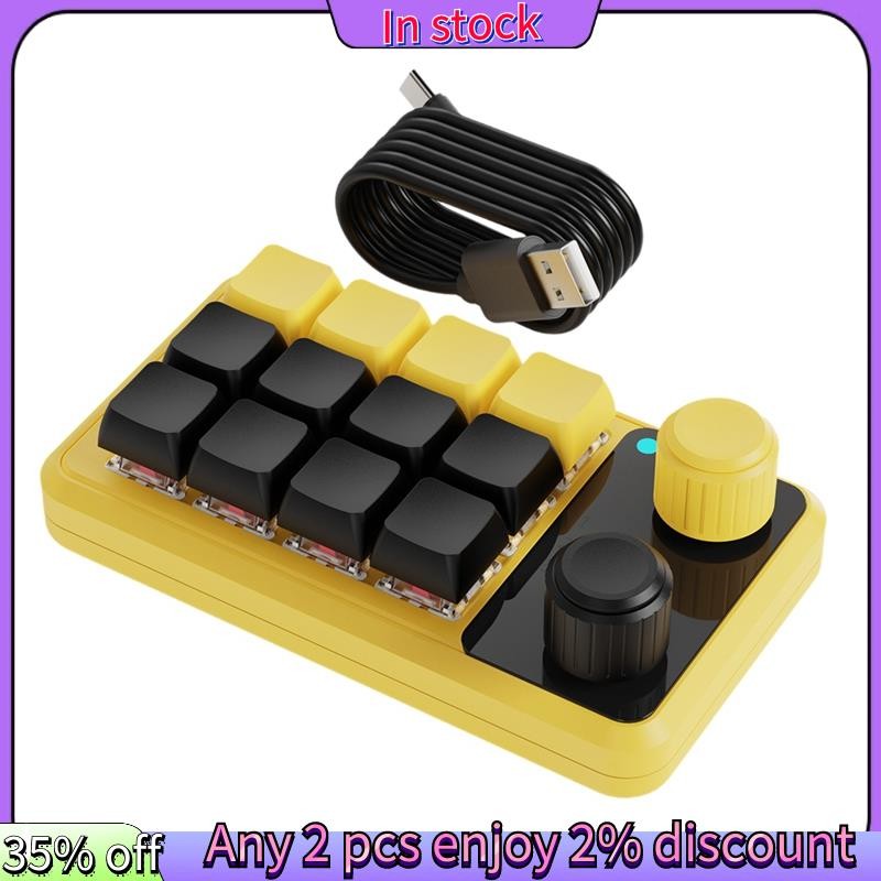 ในสต็อก-knob Keyboard RGB Gaming Keypad Mechanical Hotswap Macropad ...