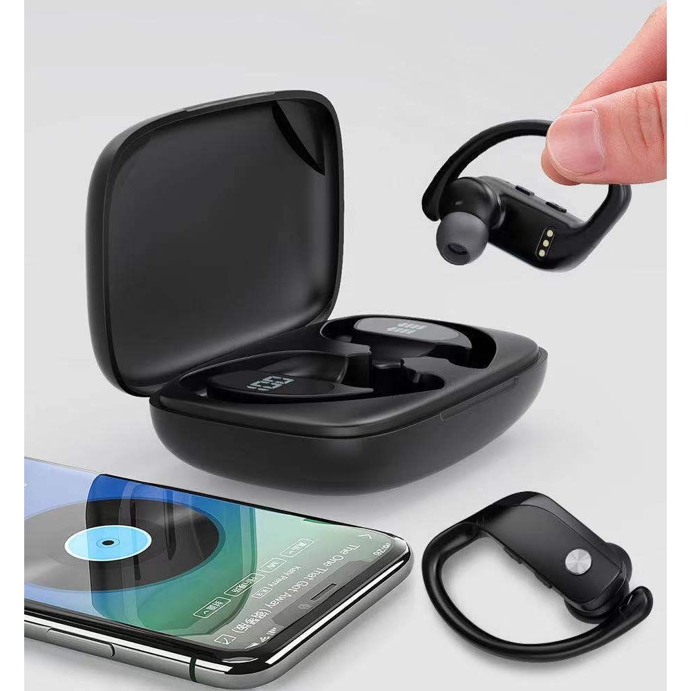 2025 หูฟังบลูทูธไร้สาย T16 TWS ขายดี IPX5 สามจอแสดงผลดิจิตอลจริง หูฟัง ...