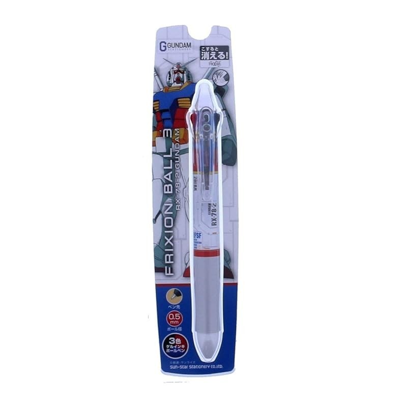 SUNSTAR Stationery Gundam Multi-color Ballpoint Pen Friction Ball 3 ...