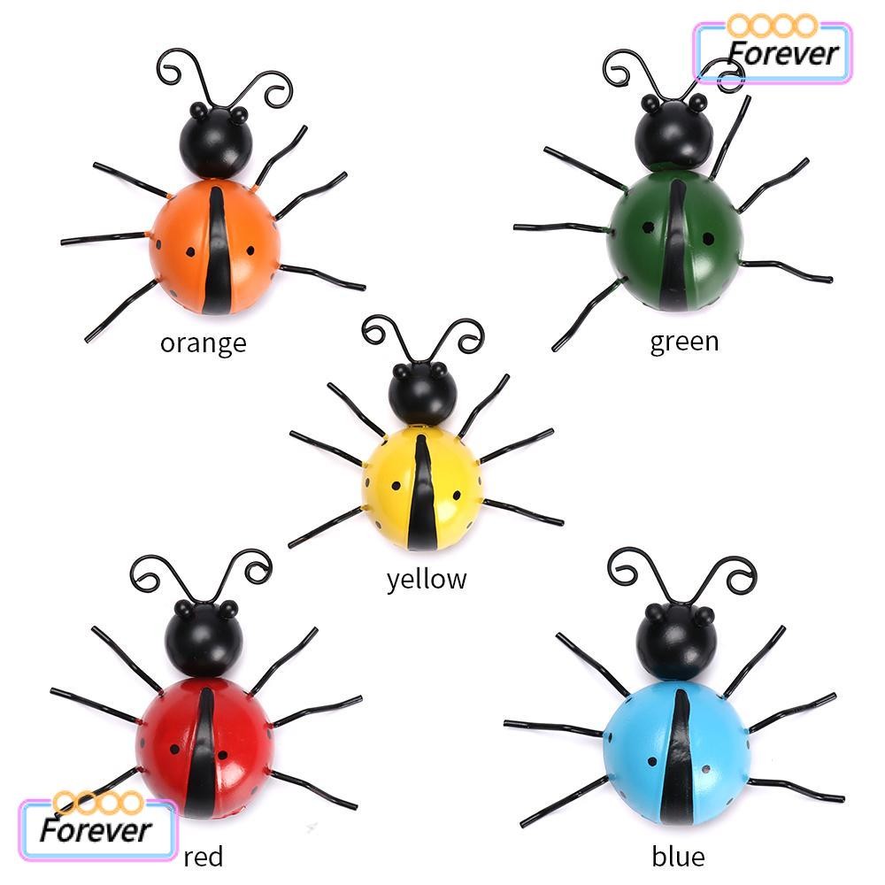 Forever โลหะ Ladybugs Backyard Wall ประติมากรรมรูปปั้นตกแต่งกลางแจ้ง ...