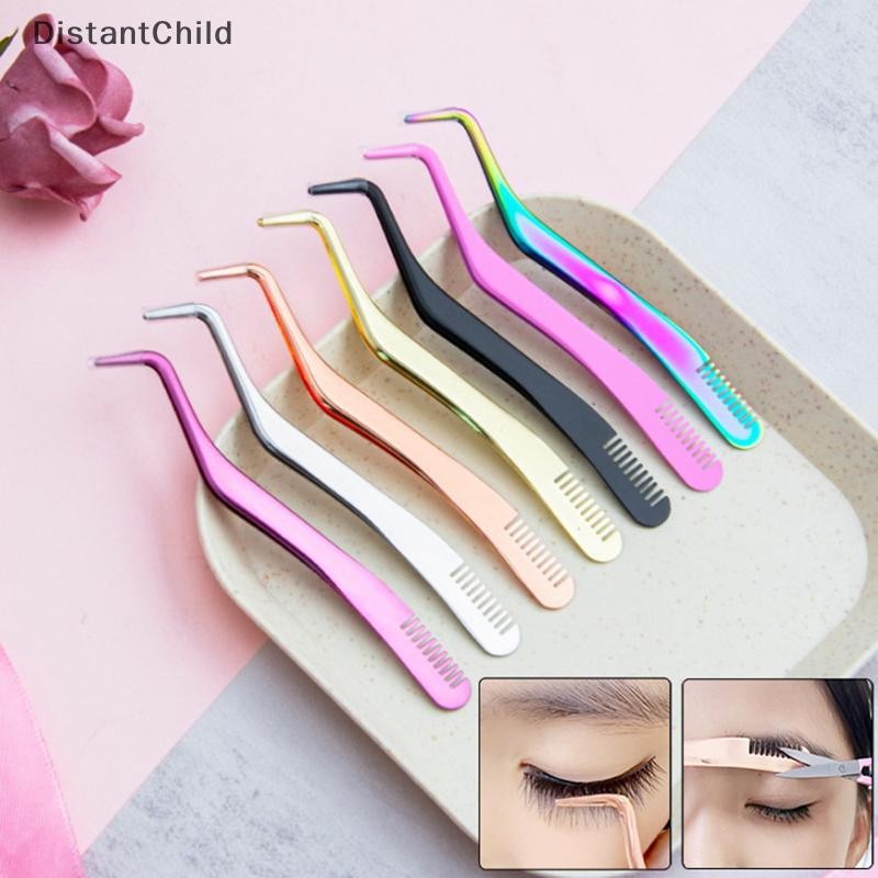 Dsth 1 ชิ้นขนตาหวีแหนบสแตนเลส Anti-Static Non-Magnetic Professional ...