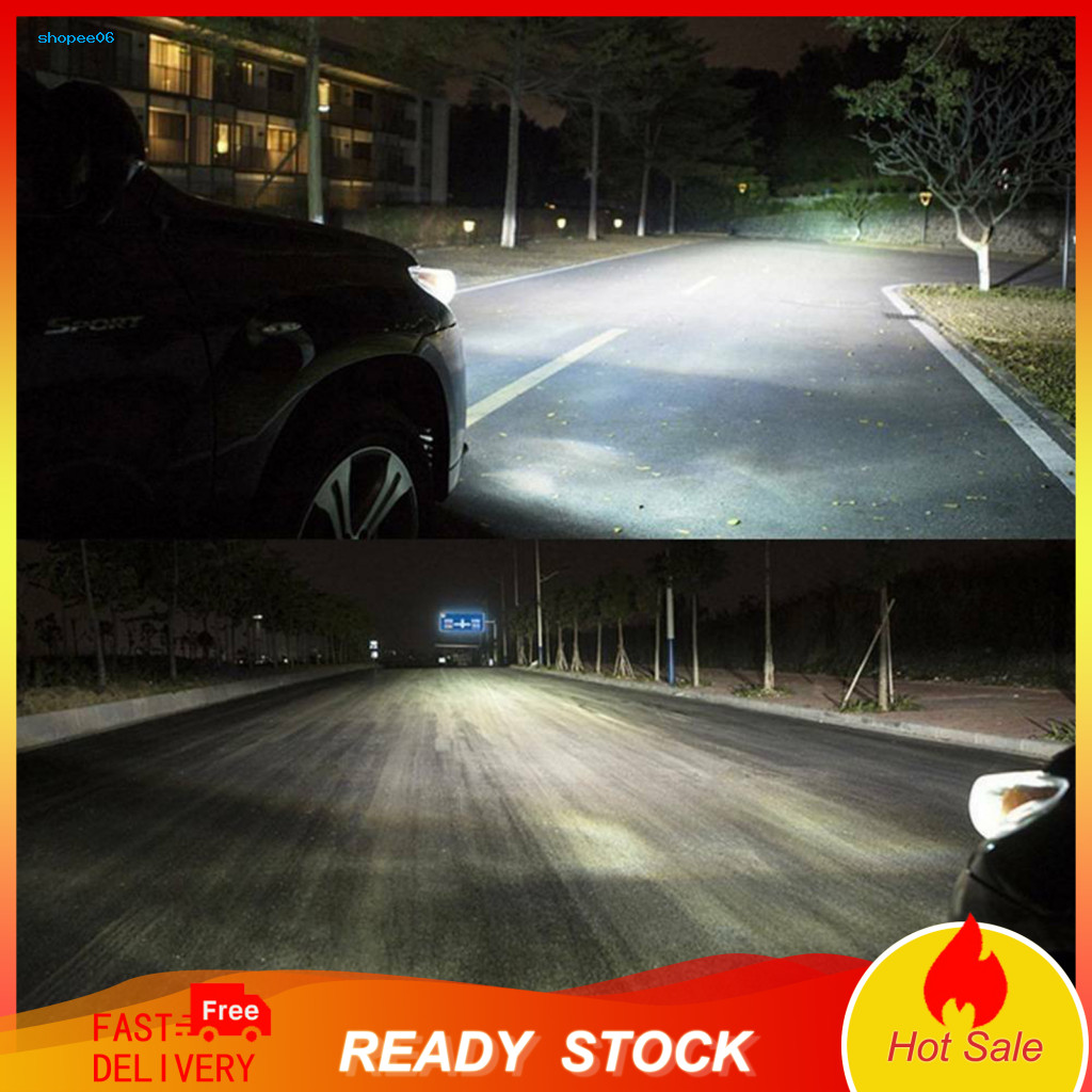 Setn 2 ชิ้น/เซ็ต H4 LED ไฟหน้าหลอดไฟแสงสีขาวประหยัดพลังงาน 8 LEDs ความสว่างสูงไฟหน้าหลอดไฟ ...