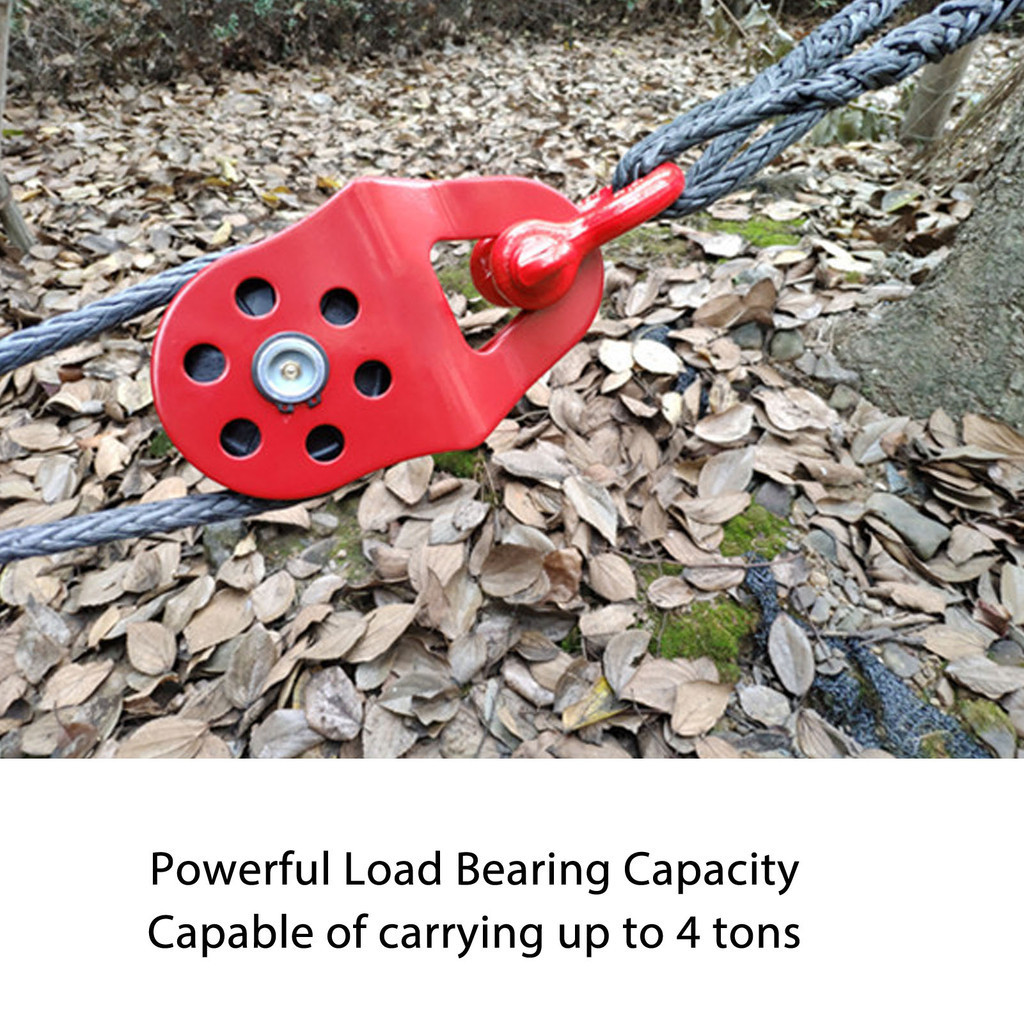 Super Motor Snatch Block Towing Pulley 4T โหลดแบริ่งความจุ Heavy Duty ...