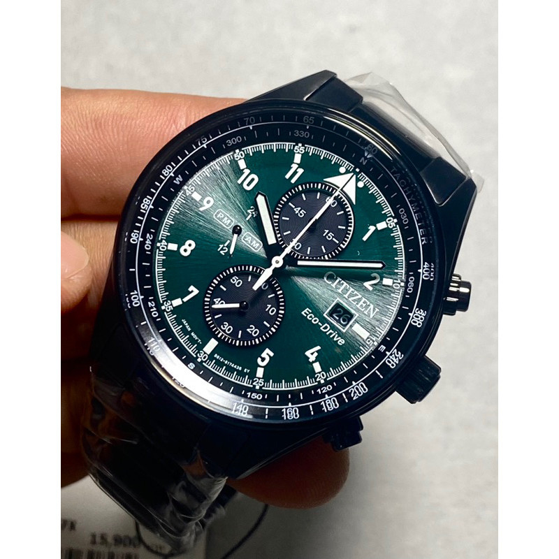 นาฬิกาข้อมือ Citizen Eco-Drive Chronograph Black CA0775-87X | Shopee ...