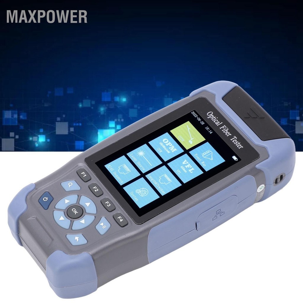 Maxpower OTDR เครื่องทดสอบไฟเบอร์ออปติก 3.5in Optical Time Domain ...