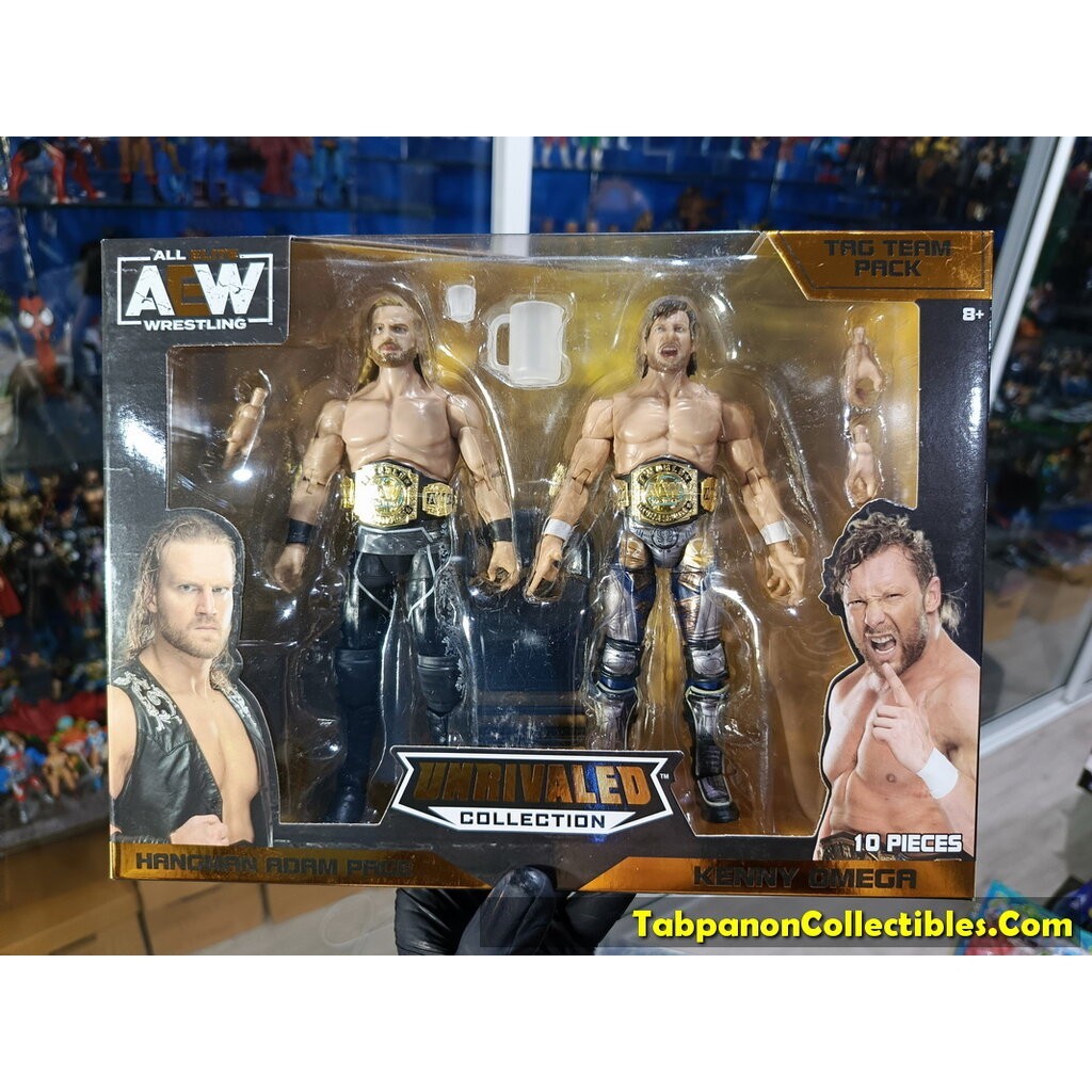 [2021.12] Jazwares AEW 2-Pack Kenny Omega & Hangman Adam Page | Shopee ...