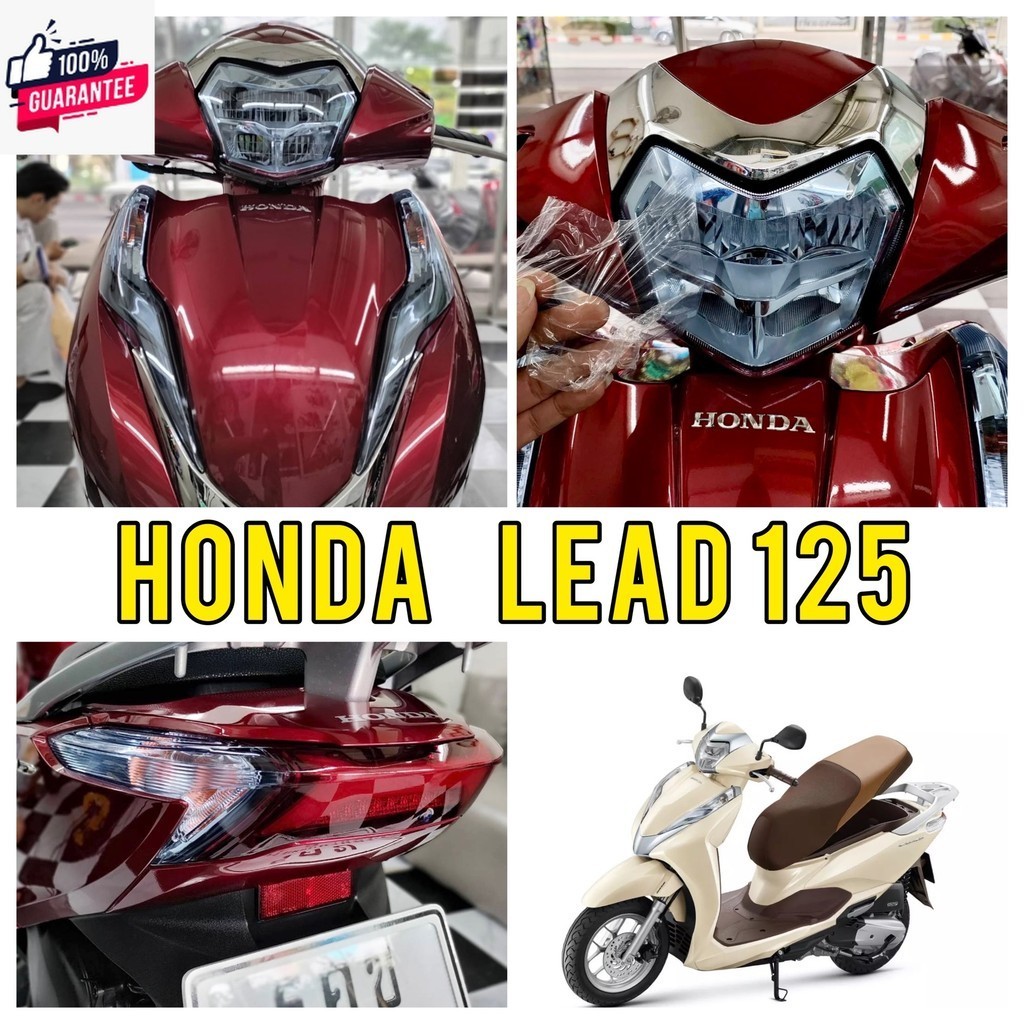 Lead125 ฟิล์มกันรอย ไฟหน้า / ไฟท้าย / ไฟเลี้ยวหน้า ฟิล์มกันรอยไฟหน้า ฟิล์มLead125 | Shopee Thailand