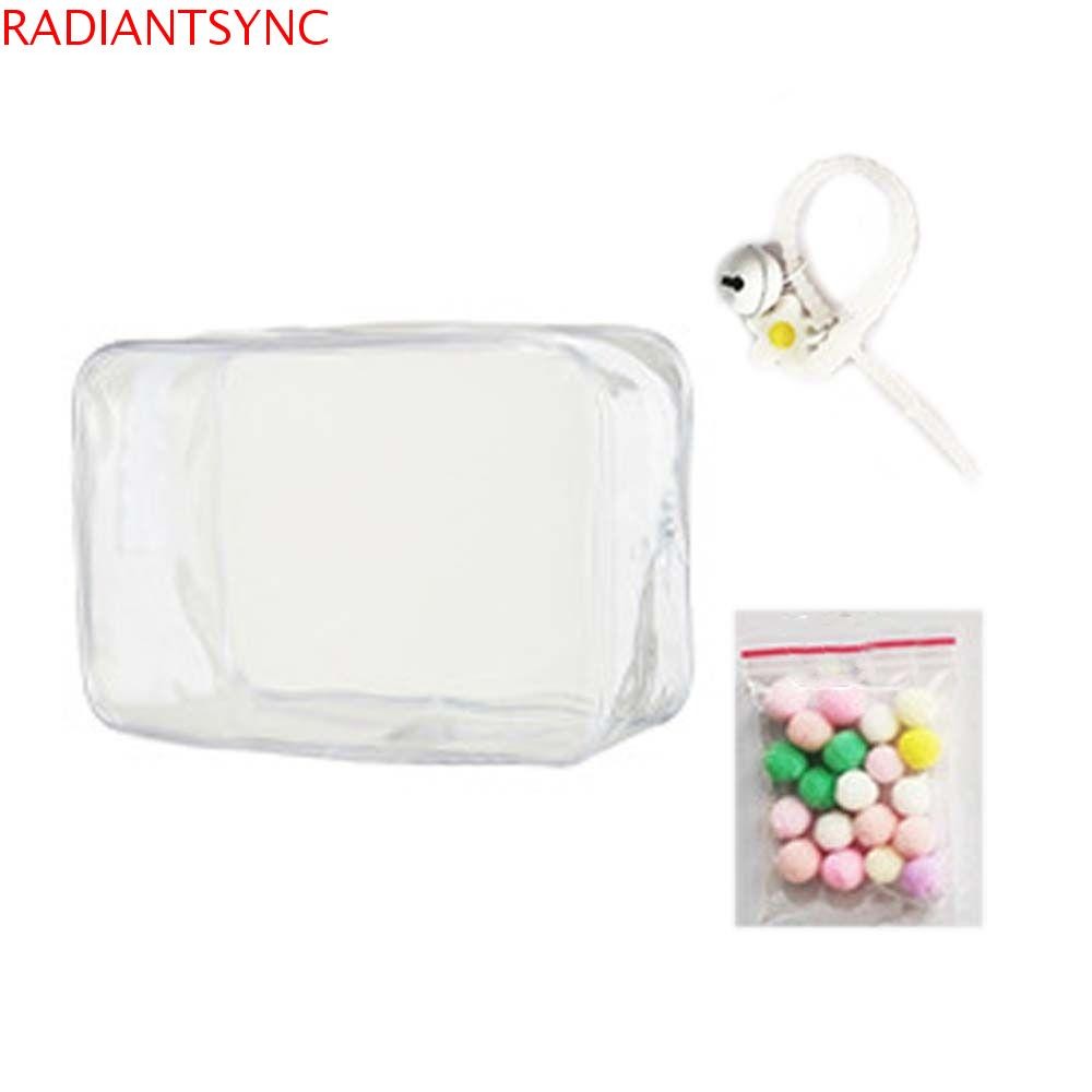 Radiantsync กระเป๋าตุ๊กตากลางแจ้งใส,พร้อมพวงกุญแจกระดิ่งตุ๊กตา Pop Mart กระเป๋าเก็บตุ๊กตา ...