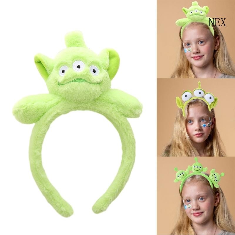 Nex ผู้ใหญ่วัยรุ่นการ์ตูนแถบคาดศีรษะ 3-Eye Alien Shape ผม Hoop Plush ...