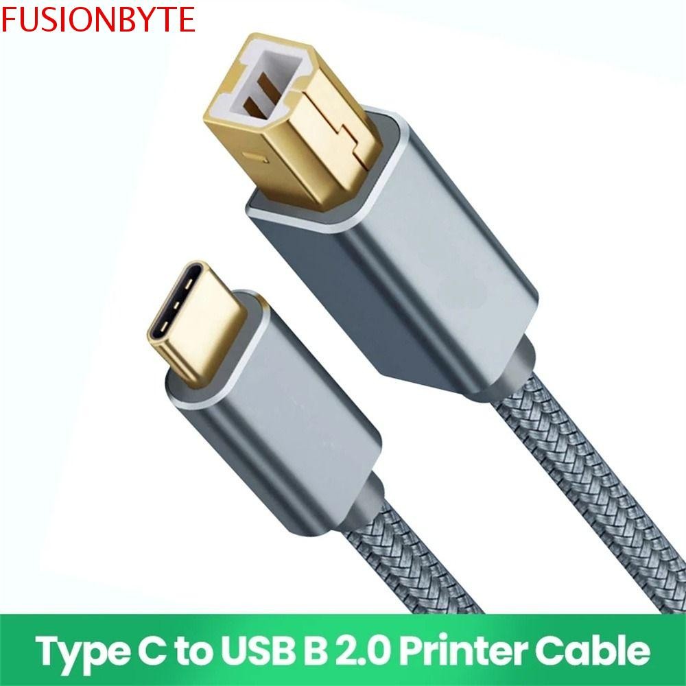Fusionbyte USB C ถึง USB B สายควบคุมสายเคเบิลเครื่องพิมพ์สแกนเนอร์อุปกรณ์ USB2.0 หญิง USB B 2.0 ...