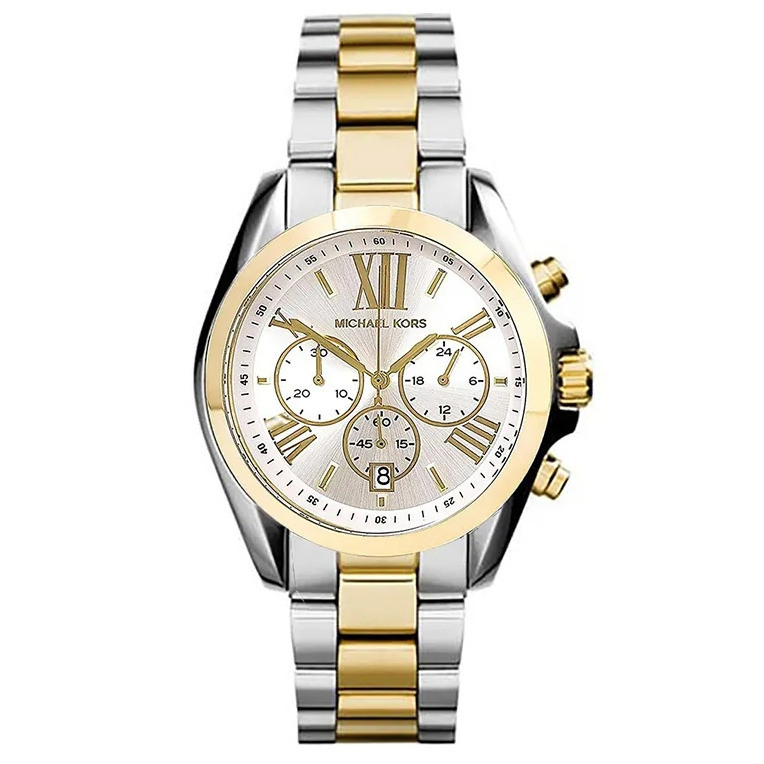 Michael Kors Women's MK5627 Bradshaw Gold/Silver Watch | Shopee Thailand