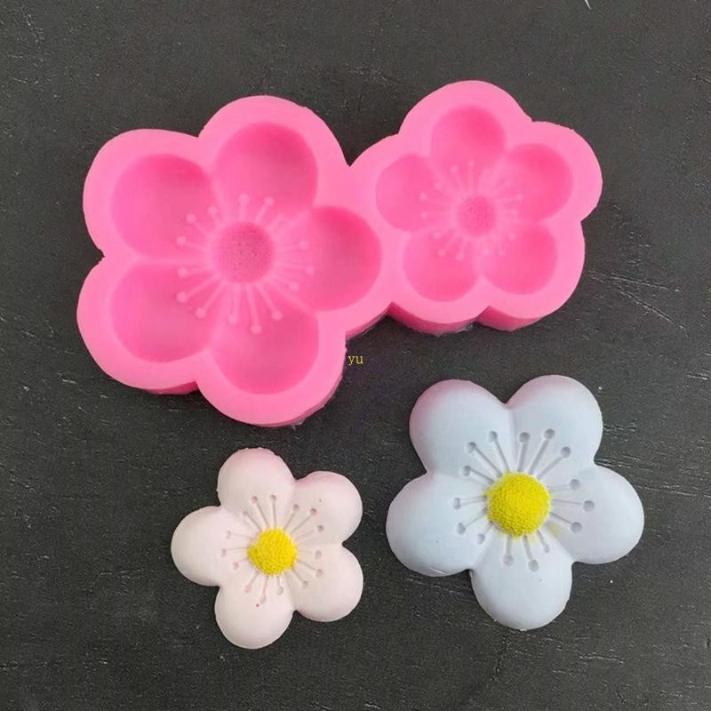 Yu DIY ซิลิโคน Moulds 2 เค้กเมือง Fondant ช็อกโกแลตเบเกอรี่ Moulds รูปพลัม | Shopee Thailand