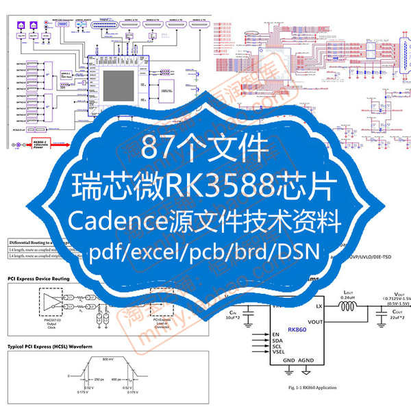 Ruixin Micro RK3588 ชิป Cadence Source File NVR ข้อมูลการออกแบบ DDR AIoT เทคโนโลยีวงจรรวม ...