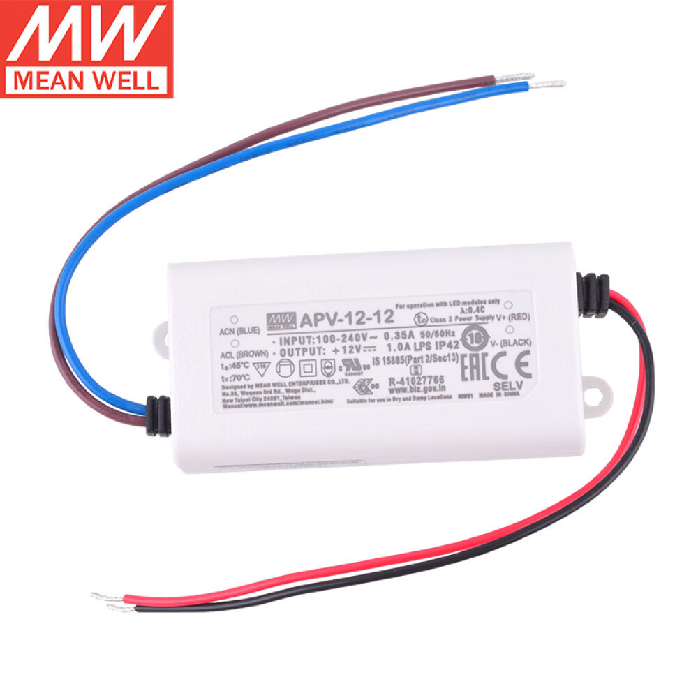 Taiwan MEAN WELL โคมไฟ LED APV-12-5 12 15 24V 12W ขนาดเล็ก | Shopee ...