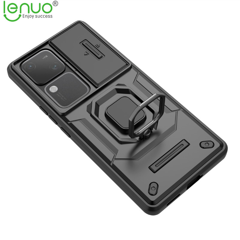 Lenuo เคสโทรศัพท์มือถือ ป้องกันกระแทก พร้อมแหวนแม่เหล็ก สําหรับ Vivo ...