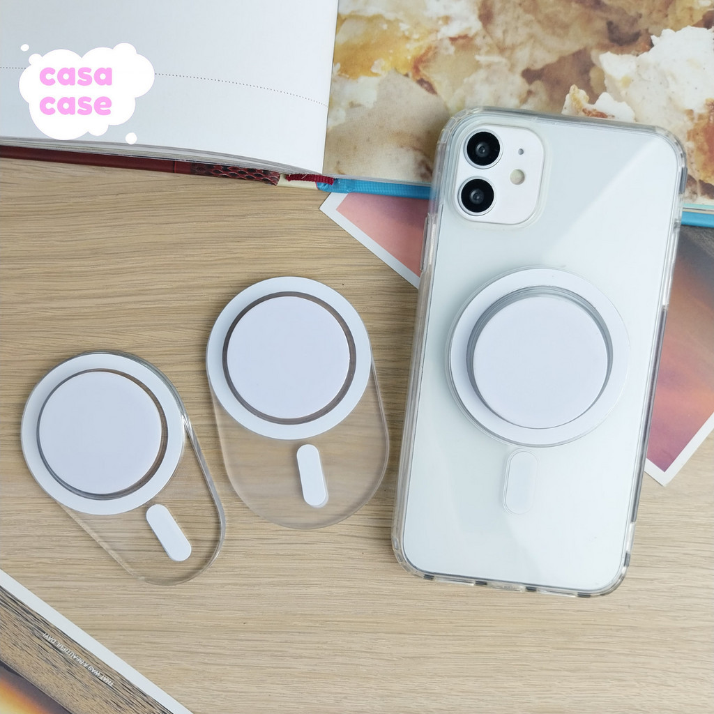 Magnet Griptok กริ๊บต๊อกแม่เหล็ก Magsafe แบบเปล่า สีขาว ที่ติดโทรศัพท์ ...
