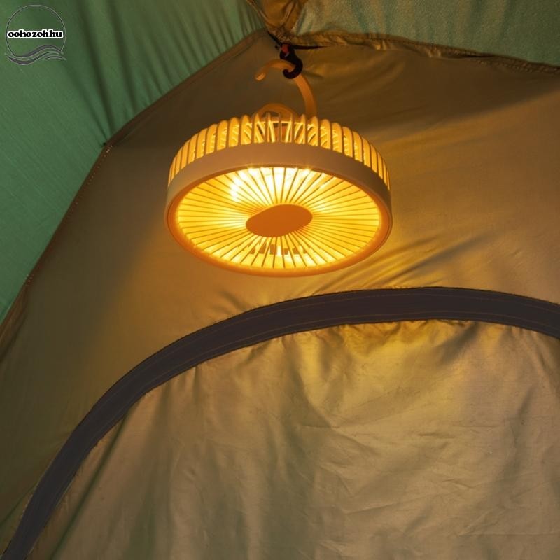 Ooh พัดลมตั้งโต๊ะ แบบพกพา ชาร์จ USB พร้อมรีโมตคอนโทรล ความเร็ว 3 ระดับ ...