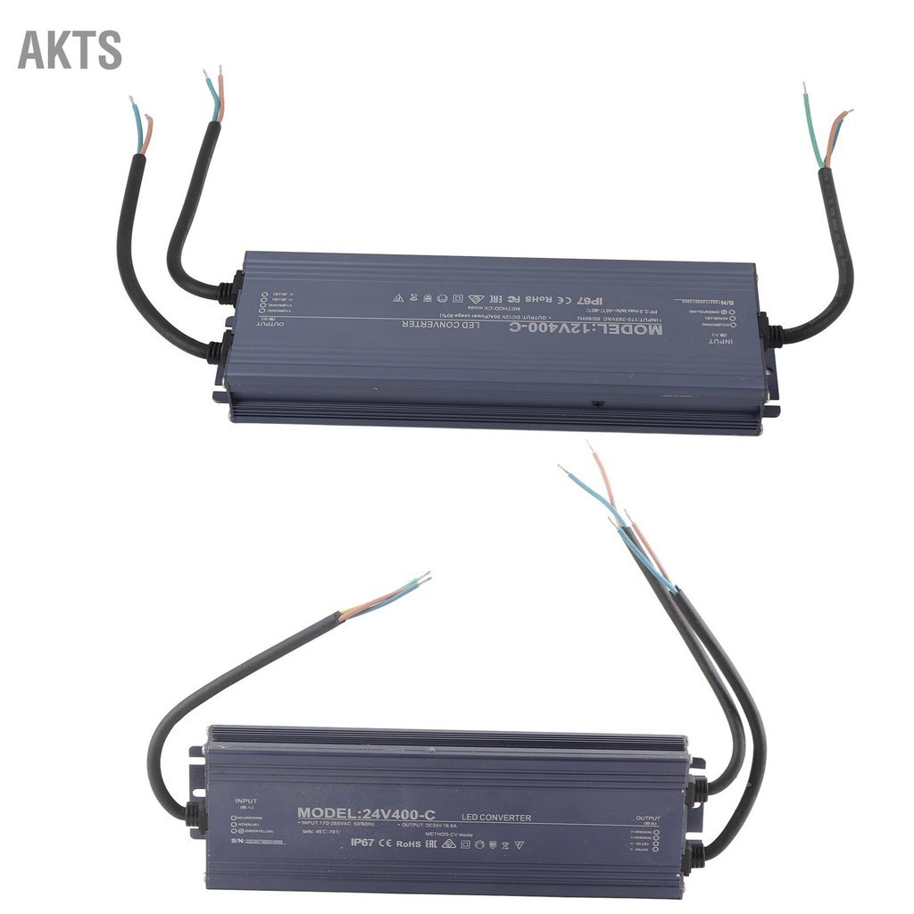 AKTS ไดร์เวอร์ LED กันน้ำ IP67 ชิปป้องกันแหล่งจ่ายไฟแรงดันคงที่ 400W ...