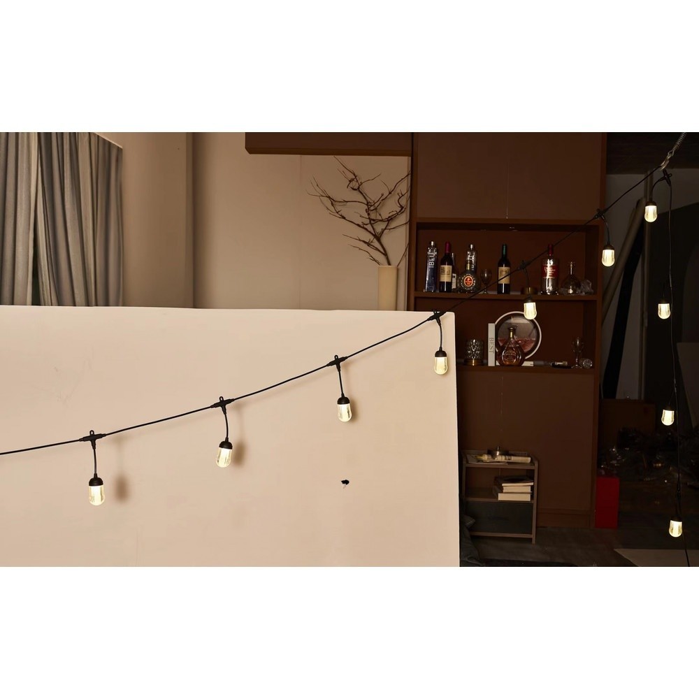 Shopaom61 EILON ไฟระย้าตกแต่งเทศกาลโซลาร์เซลล์ 20 หลอด ยาว10เมตร 20W รุ่น ETDC-HLWW-10M20D แสงว ...