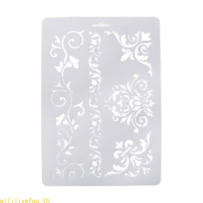 Live Layering Stencils อัลบั้ม Scrapbooking ภาพวาดแม่แบบกระดาษ DIY ...