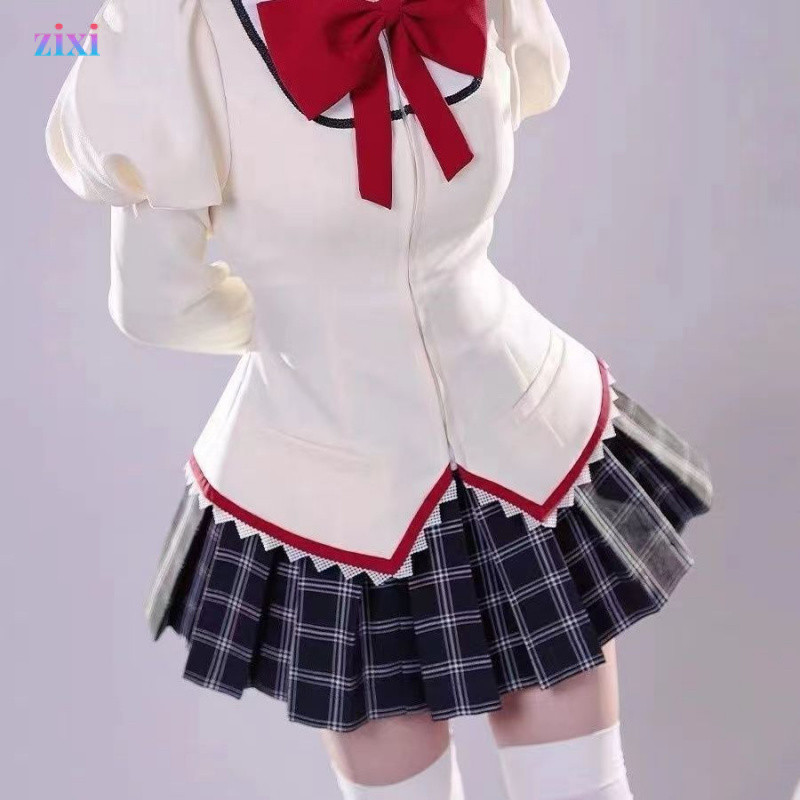 Puella Magi Madoka Magica Cos ชุดนักเรียน Lu Mu หยวน Xiaomei Yan Meishu ...