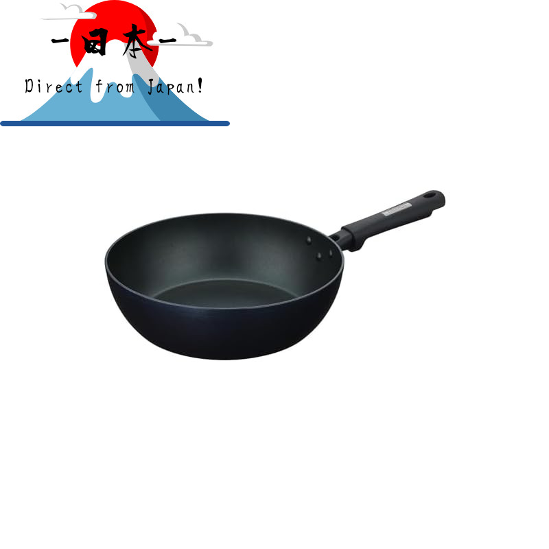 [Direct from Japan] Thermos Plasma Super Hard Coat Stir Fry Pan 28cm IH Compatible Midnight Blue ...