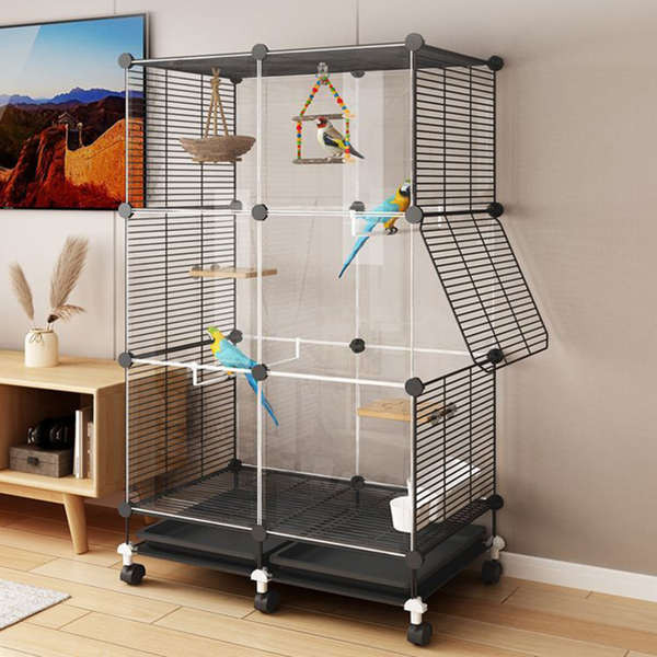Bird Cage Parrot Tiger Skin Xuan Feng พิเศษใหม่ขนาดใหญ่ Pearl Bird ...