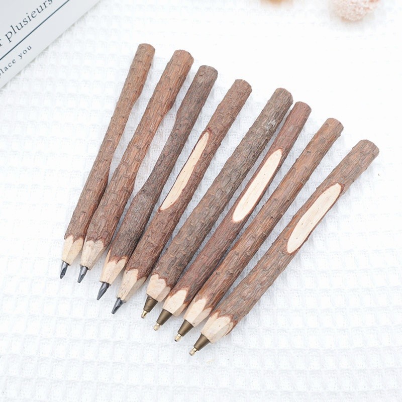 Simple Log Pencil Creative ปากกาลูกลื่นเครื่องเขียนนักเรียนอุปกรณ์การ ...