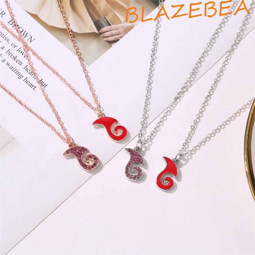 Blazebea Ne Zha 2 สร้อยคอ,ฟิล์มการ์ตูน Rhinestone Flame Mark คอ, Creative เงาแฟชั่นเครื่องประดับ ...