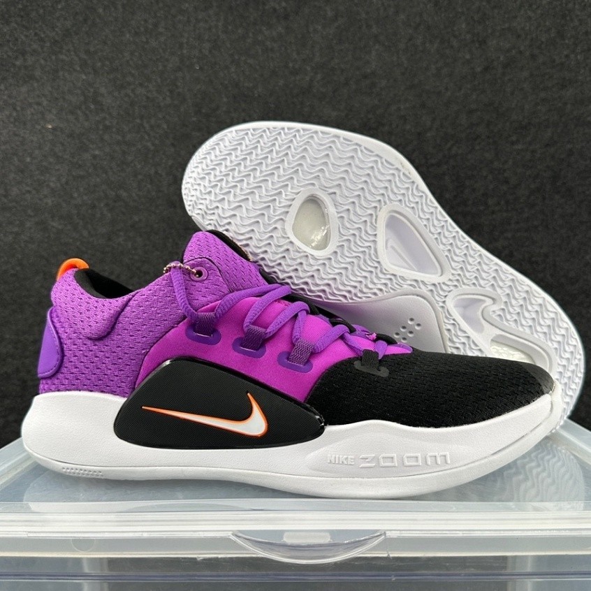 Nike SNS N1-KE Hyperdunk X(2018) ต่ำ "สีดำสีม่วง" กีฬารองเท้าผ้าใบลำลอง ...