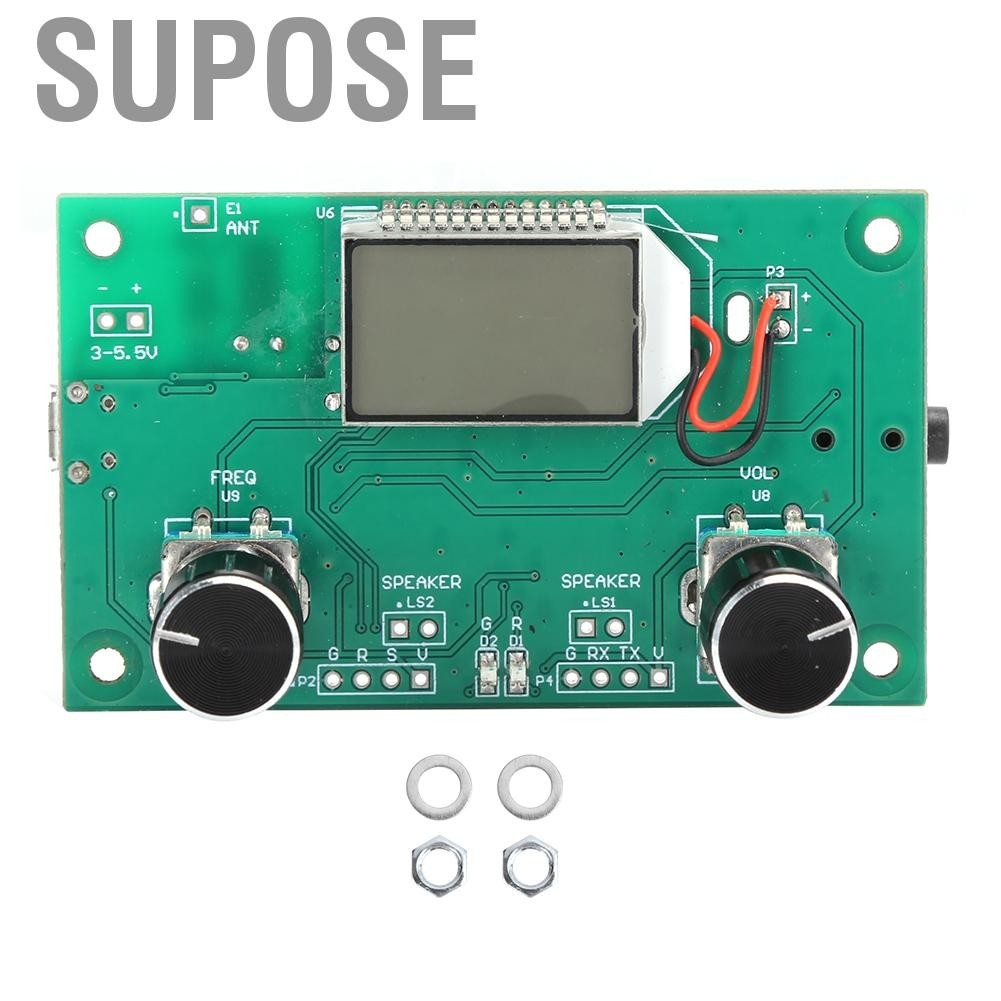 Supose Stereo Output Radio Module Receiving 360° Rotation LCD Display ...