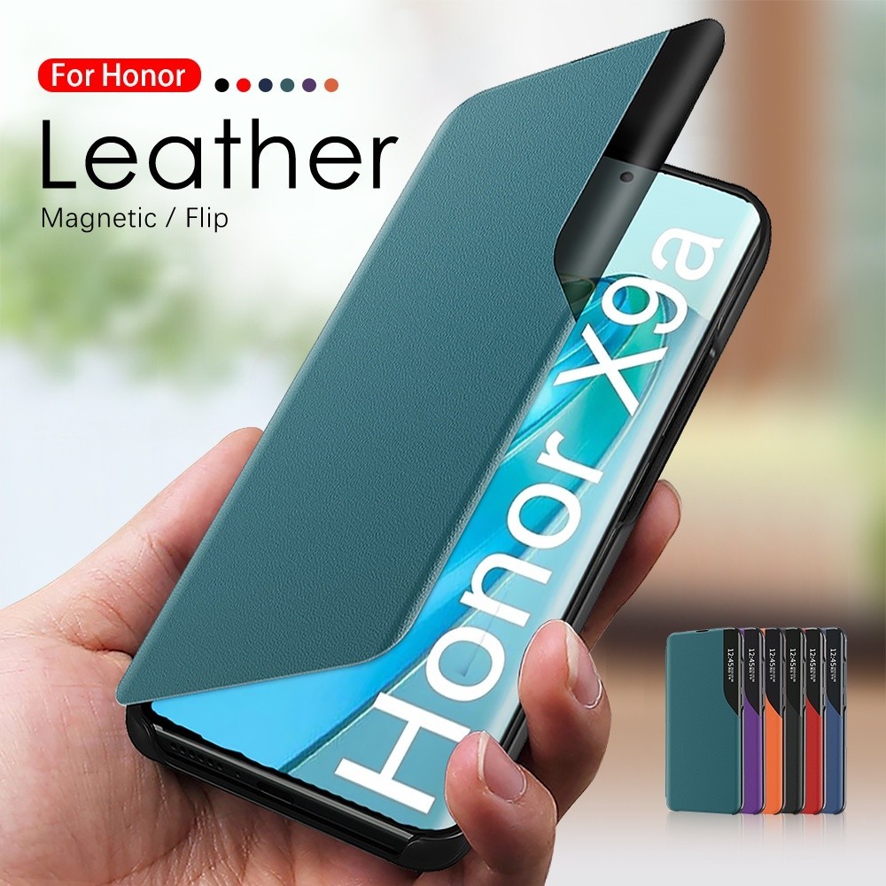 สําหรับ Honor X9a 5G RMO-NX1 กรณีสมาร ์ ทดูหนังฝาครอบโทรศัพท ์ Shell ...