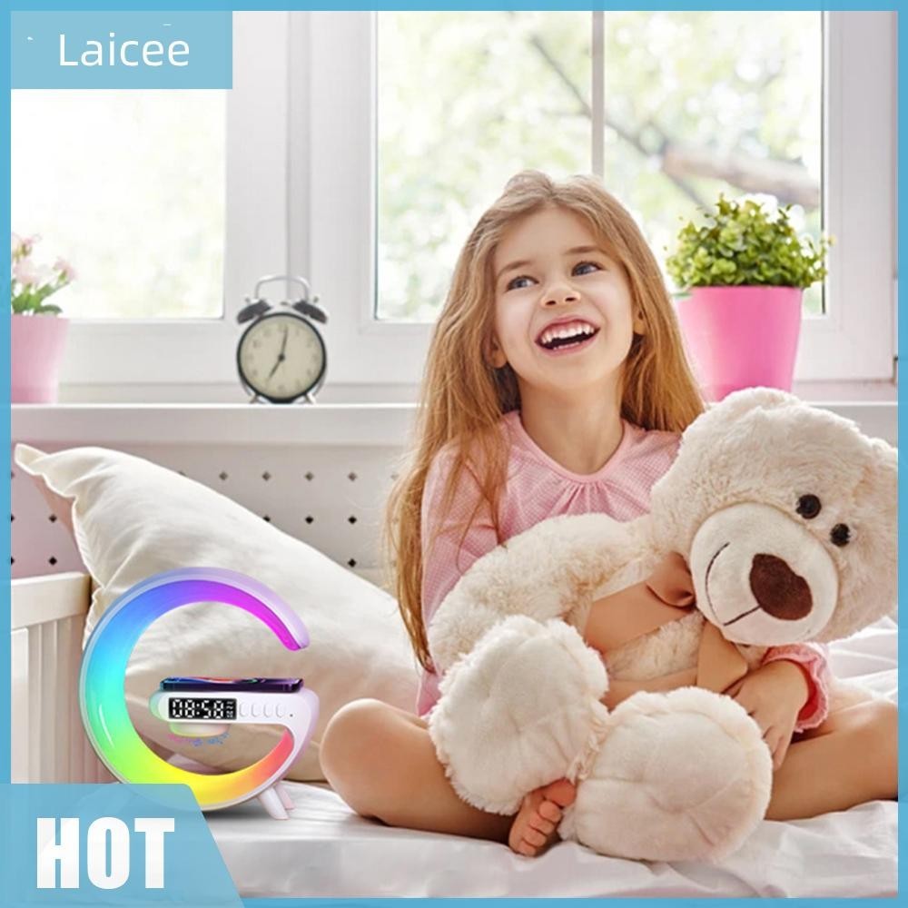 [Laicee.th] นาฬิกาปลุกไร้สาย RGB ลําโพงอัจฉริยะ BT แบบชาร์จข้างเตียง | Shopee Thailand