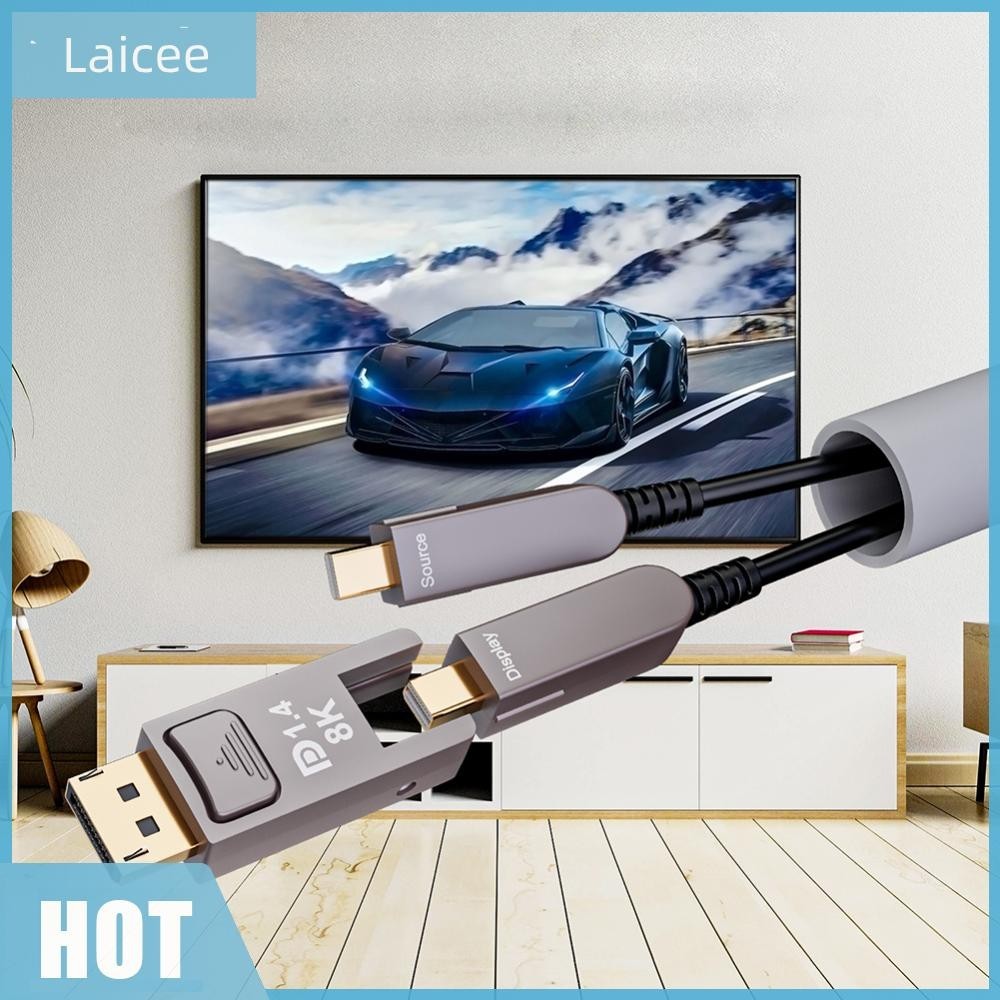 [Laicee.th] อะแดปเตอร์สายเคเบิลไฟเบอร์ออปติก 8K DP DP เป็น DP 8K ขนาดเล็ก 10 15 เมตร สําหรับ ...