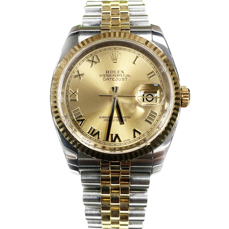 Rolex Watch Male 18K Gold Stainless Steel Diary Type เครื ่ องจักร ...