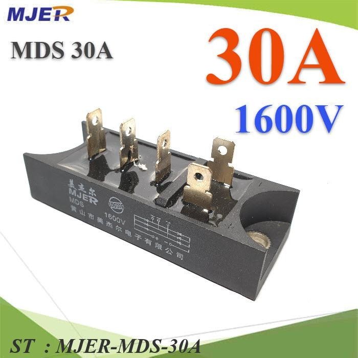 MDS ไดโอดบริจด์ AC 3 เฟส วงจรเรียงกระแส to DC 30A 1600V รุ่น MJER-MDS ...