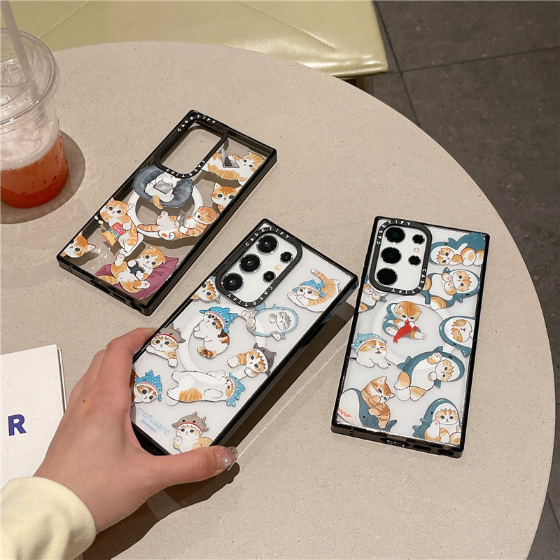 SAMSUNG Casetifyorange cat ชุดฉลามทุกวันSamsung Galaxy S24 Plus S22 S23 ...